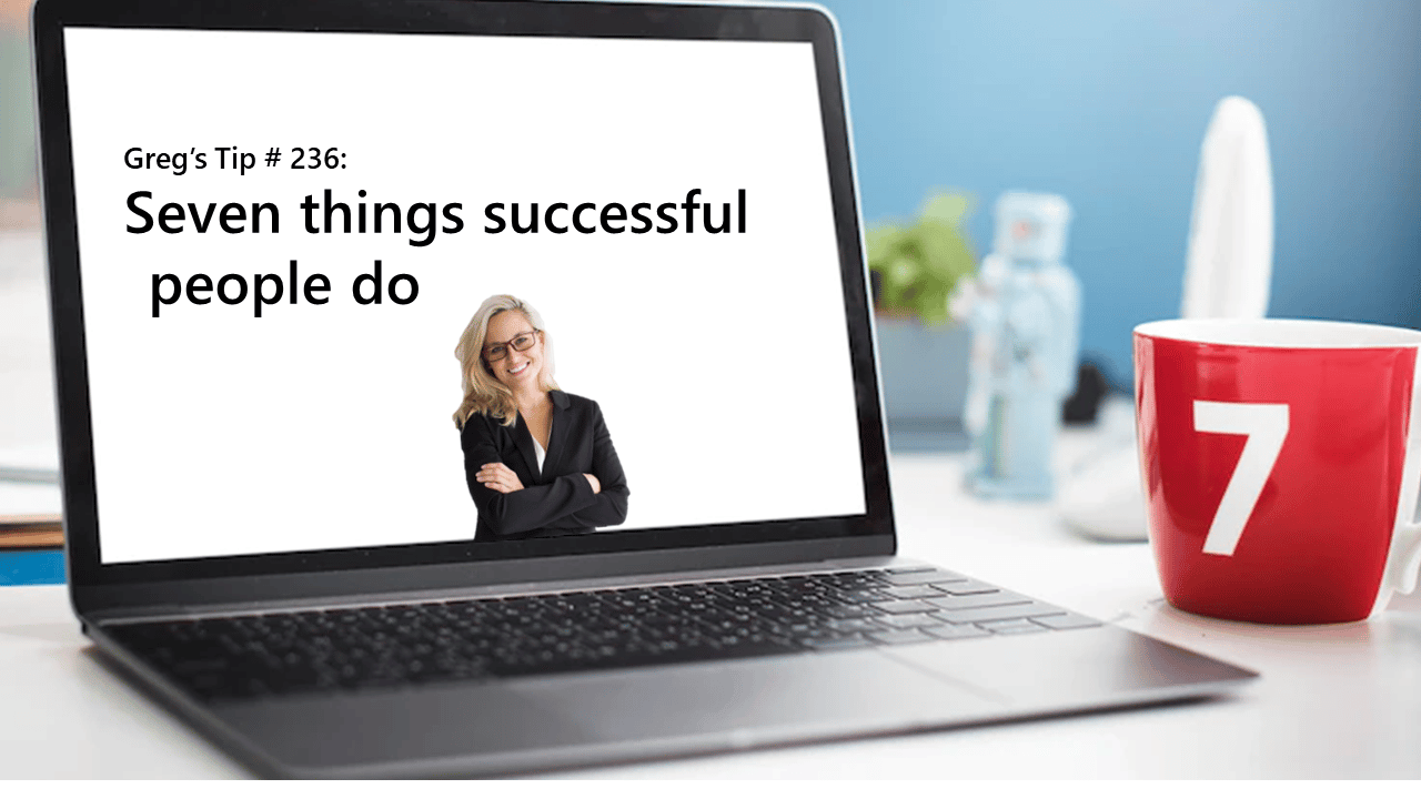 Seven Things Successful People Do - FRI: Franchise Relationships Institute